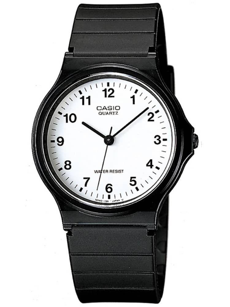 Casio CASIO Collection Men Black Plastic Strap Watch MQ-24-7BLL