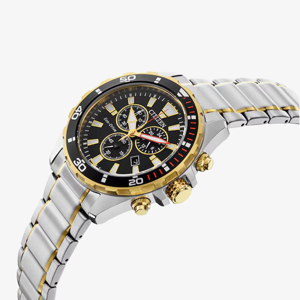 Citizen AT2434-54E Eco-Drive Chronograph Mens Bracelet Watch