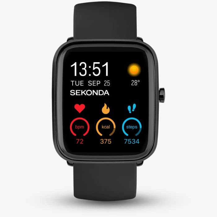 Sekonda 30225 Motion Black Rubber Smart Watch