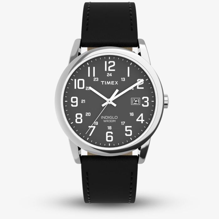 Timex TW2Y12800 Mens Easy Reader Black Dial Watch