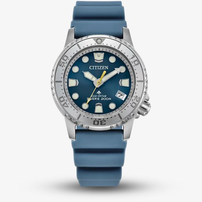 Citizen EO2027-09L Mens Promaster Diver Blue Rubber Strap Watch